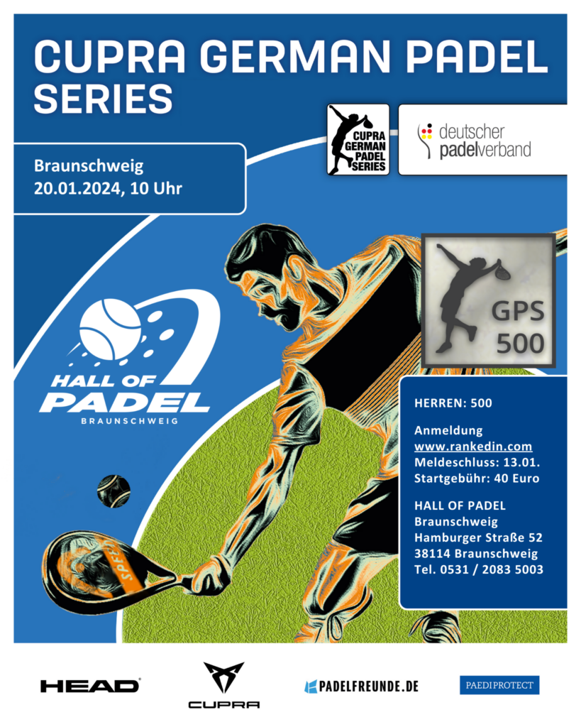 TURNIER GPS 500 HOP OPEN HERREN | HALL OF PADEL